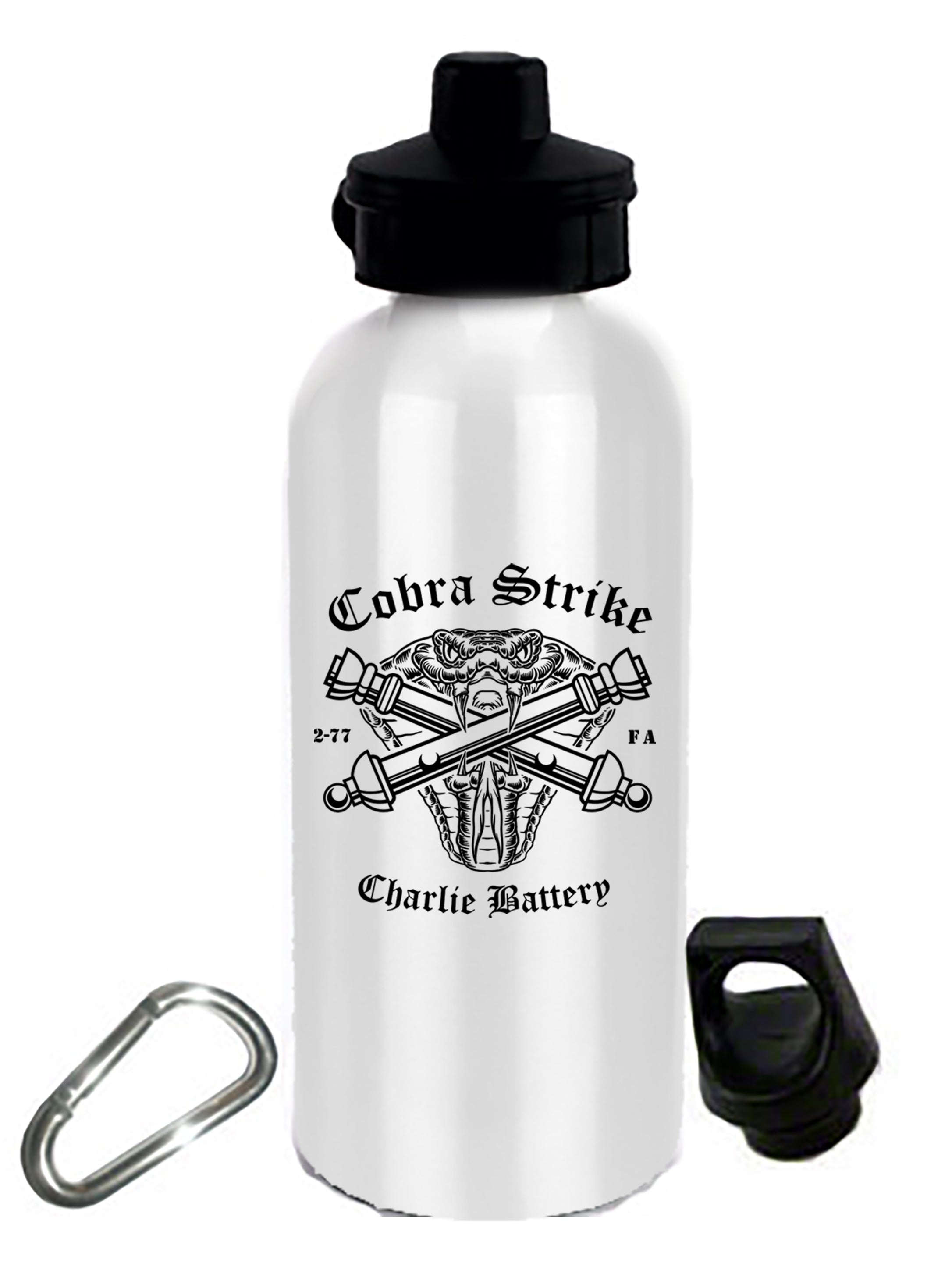 Cobra Strike 20 oz Stainless Steel Water Bottle with Stem/Straw Top an ...